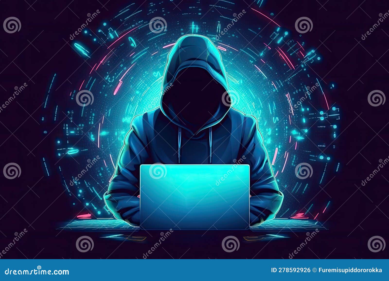 Anonymous Hacker. Concept of Hacking Cybersecurity, Cybercrime ...