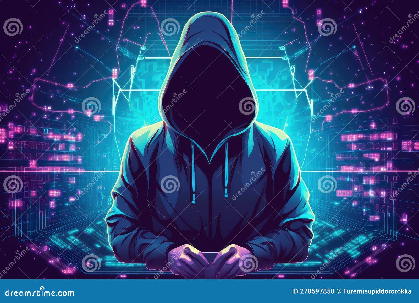 Anonymous Hacker. Concept of Hacking Cybersecurity, Cybercrime ...