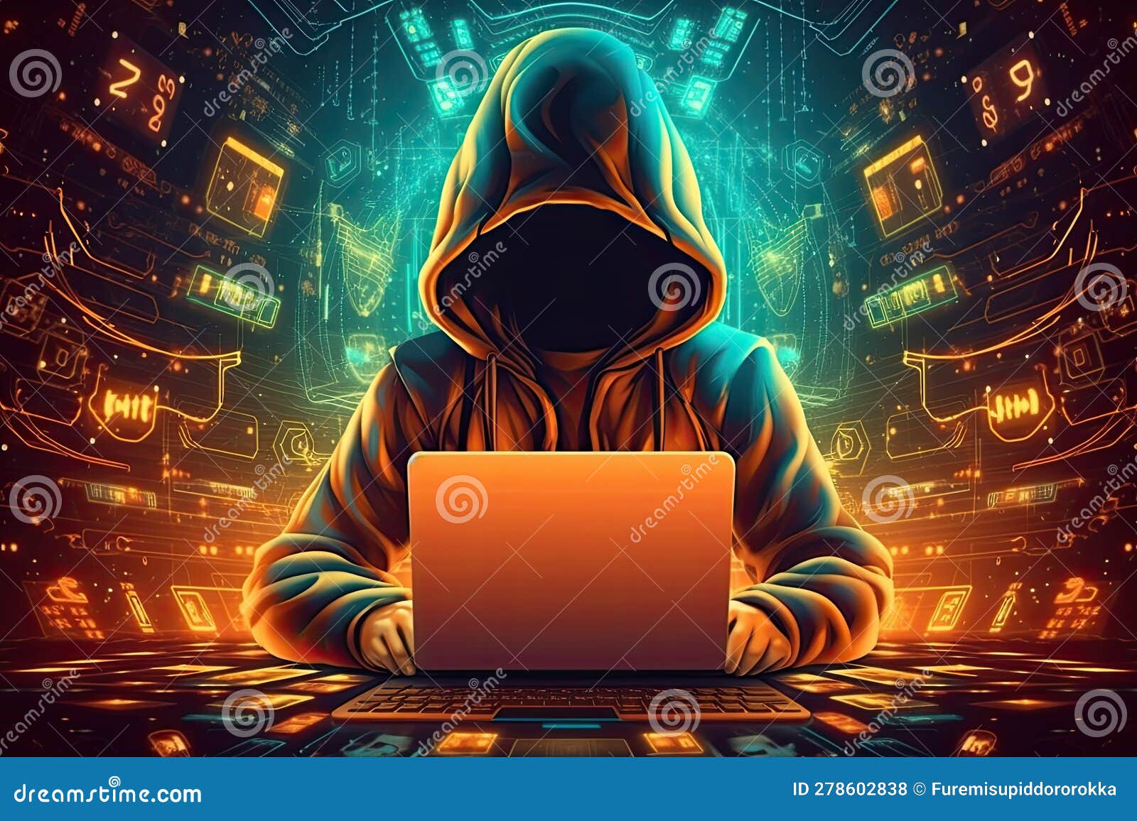 Anonymous Hacker. Concept of Hacking Cybersecurity, Cybercrime ...