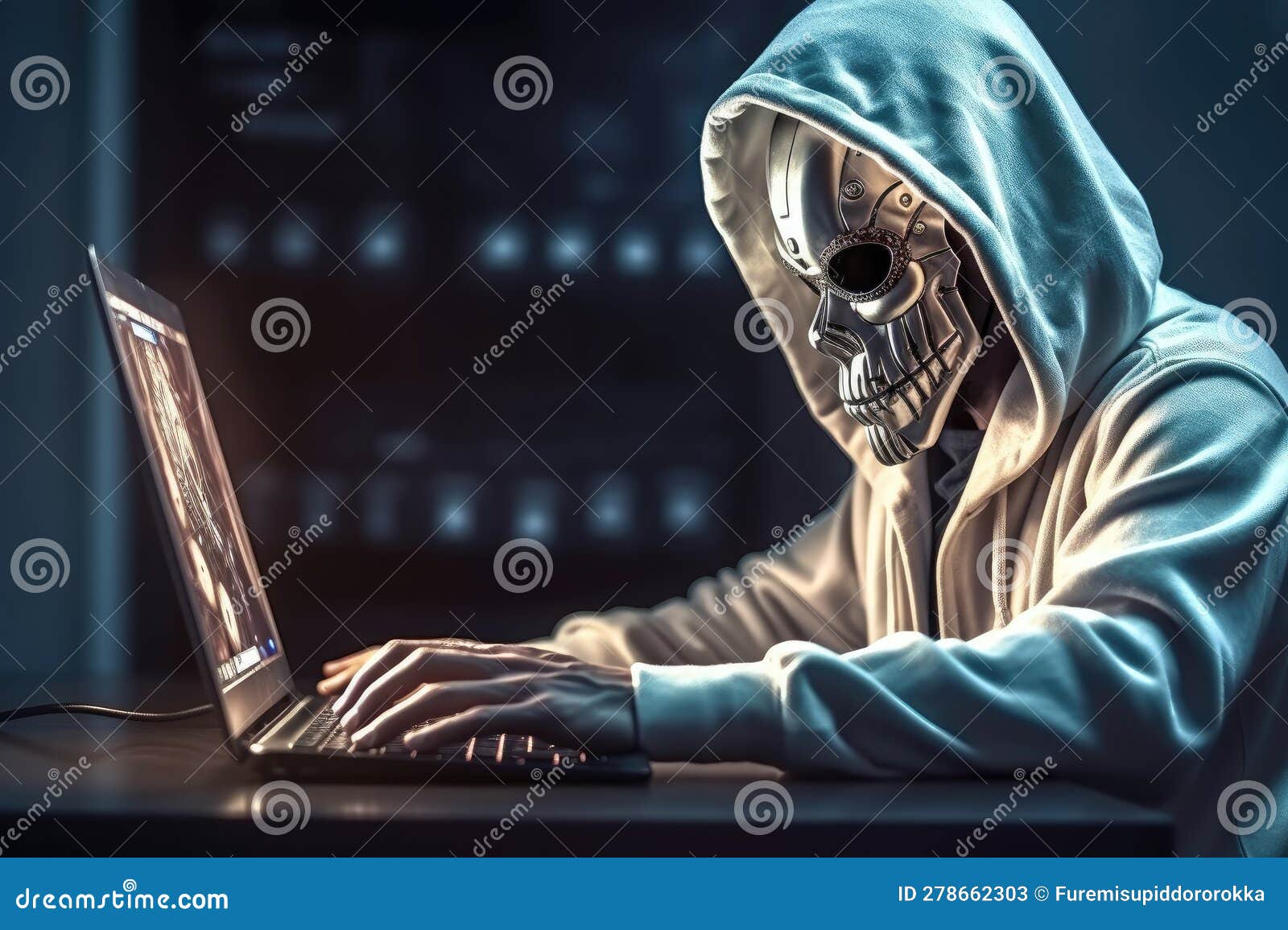 Anonymous Hacker Concept Of Hacking Cybersecurity Cybercrime Cyberattack Stock Illustration