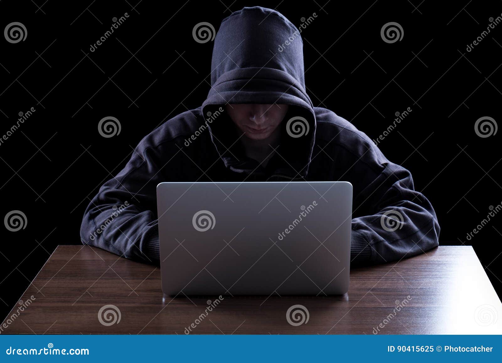 Anonymous Hacker in the Dark Stock Image - Image of anonymous, enter ...