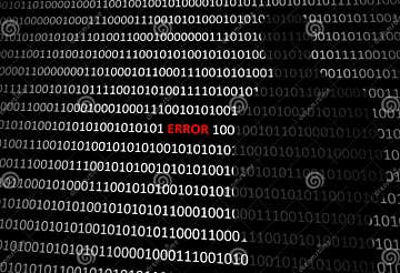 Anonymous Hacker without Face and Error Background Stock Illustration ...