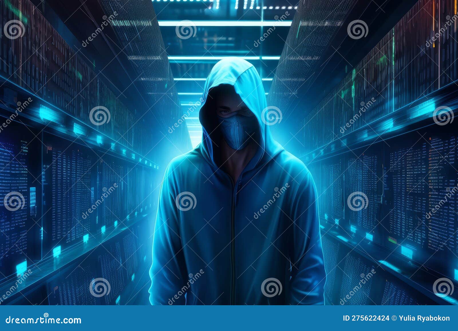 Anonymous Hacker. Generate Ai Stock Illustration - Illustration of ...