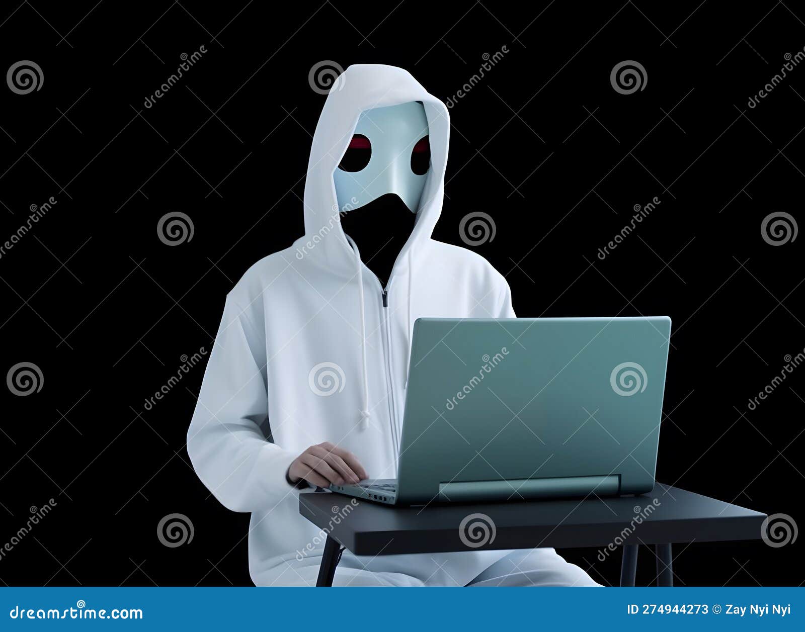Anonymous Hacker with Laptop. Concept of Hacking Cybersecurity ...