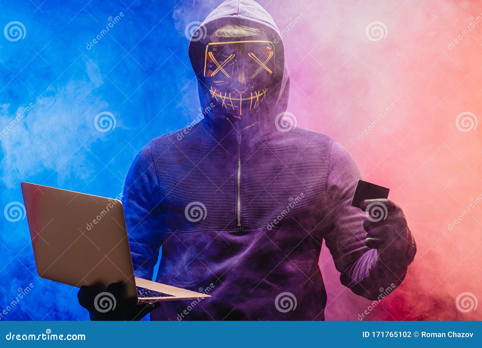 Anonymous Hacker Male Commit a Crime Stock Photo - Image of hacking ...