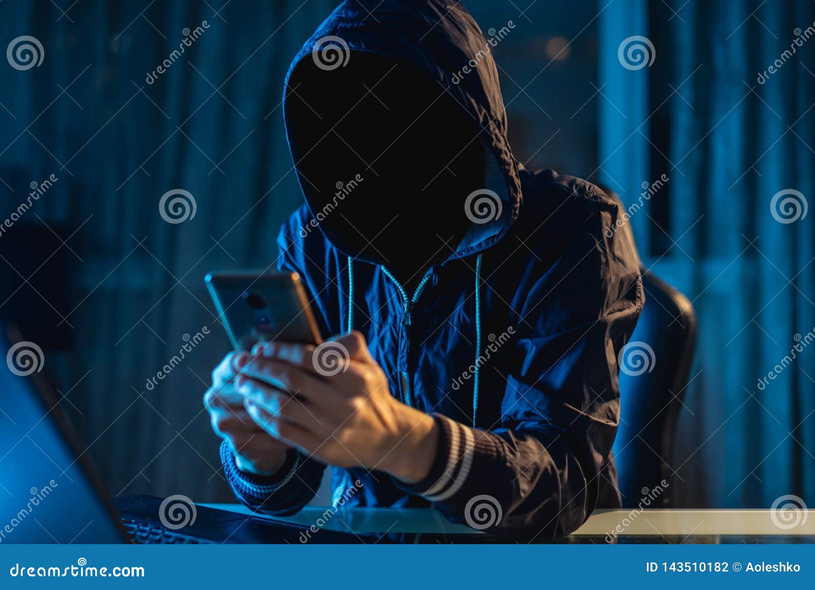Hacking Of Database With Admin Access Side View Of Hacker Hands In Gloves Typing Malicious Code