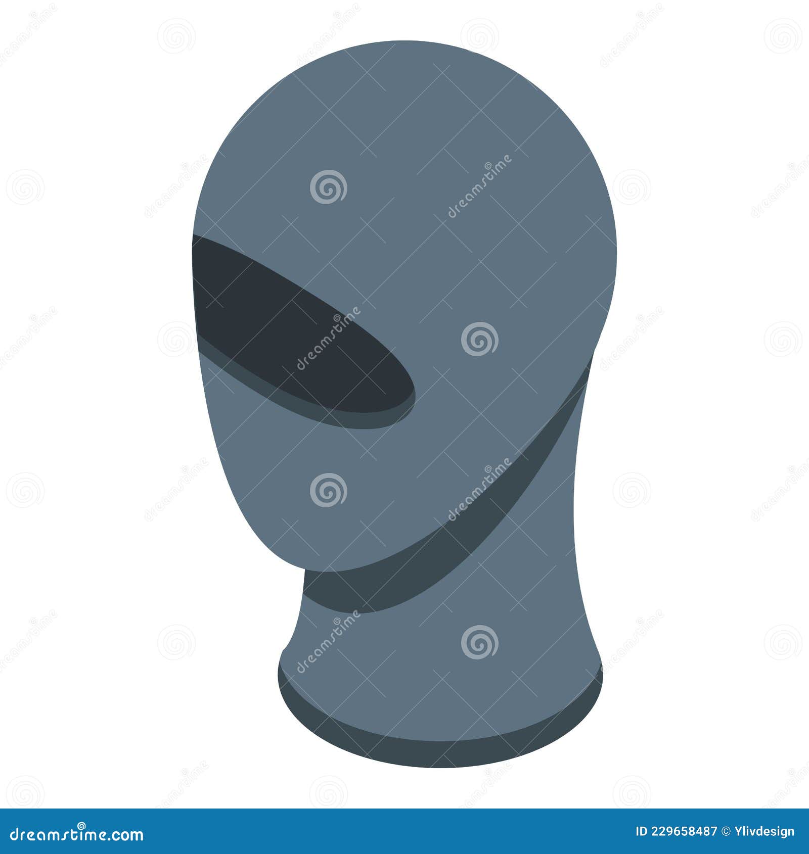 Anonymous Head Mask Icon Isometric Vector. Person Man Stock ...