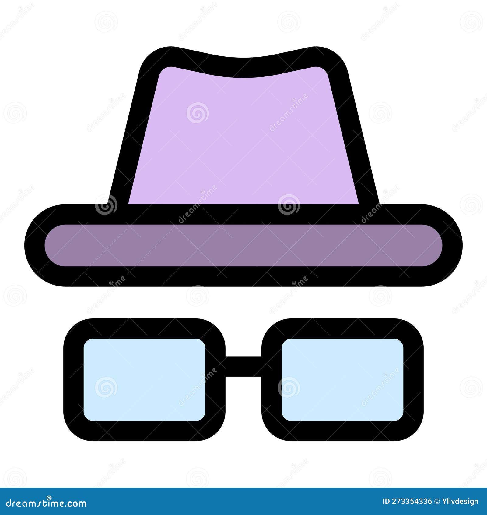 Anonymous Hidden Folder Icon Flat Vector. Data Undercover Stock Image ...