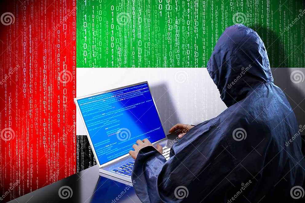 Anonymous Hooded Hacker, Flag of United Arab Emirates, Binary Code ...