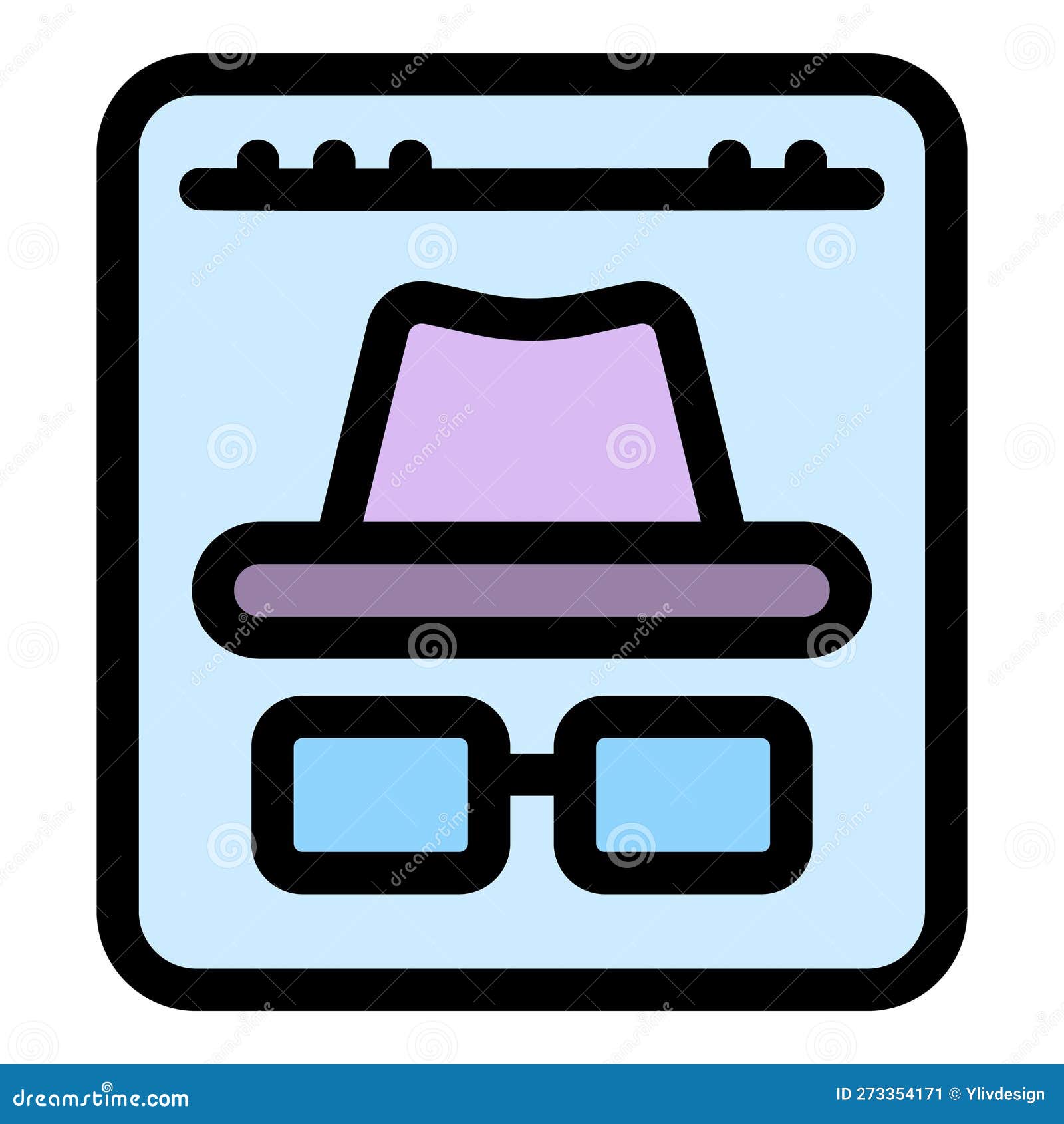 Anonymous Human Icon Vector Flat Stock Vector - Illustration of color ...