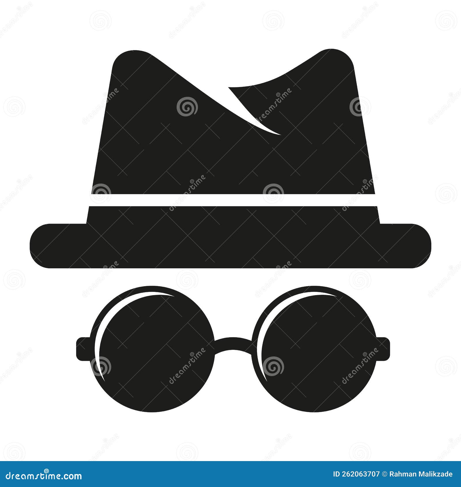 Anonymous Icon. An Incognito Person Vector Illustration | CartoonDealer ...
