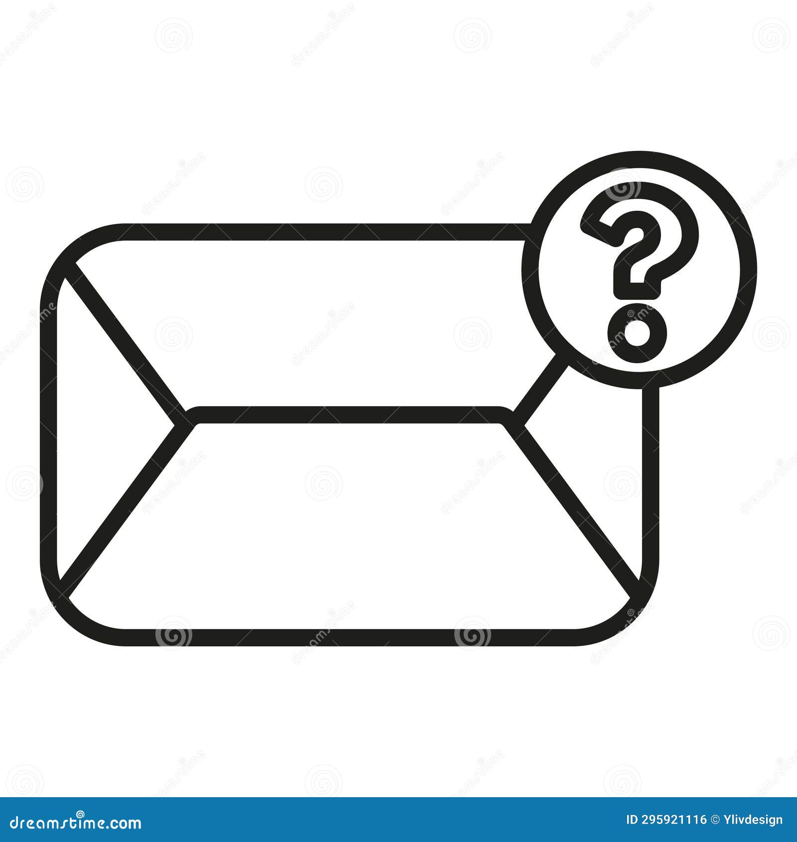 Anonymous Mail Icon Outline Vector. New Hidden Message Stock ...