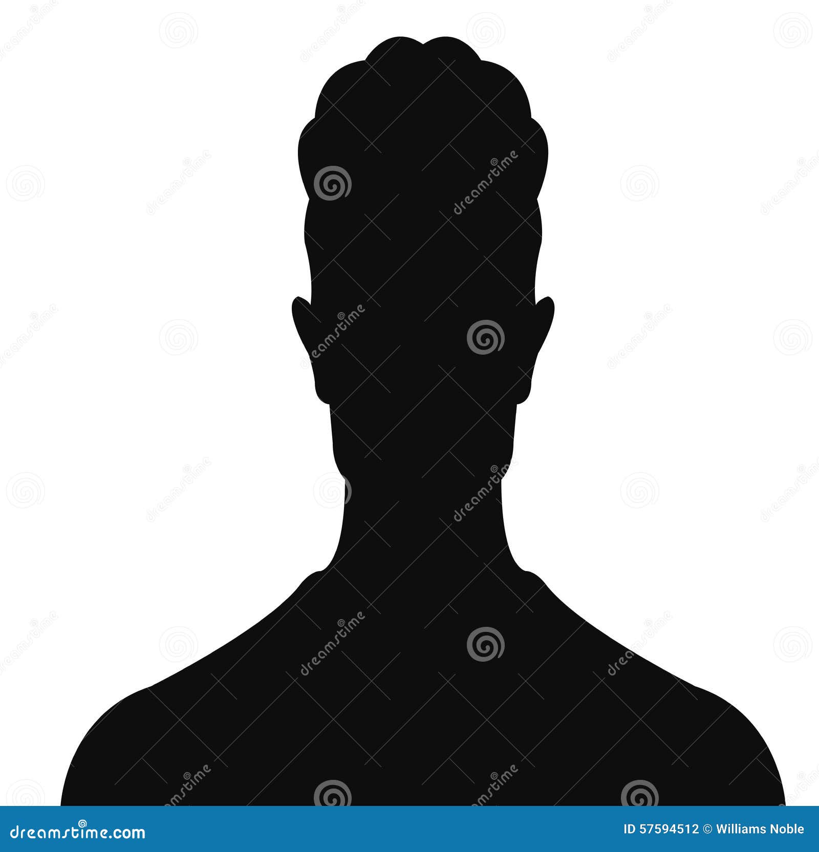 Anonymous Male Profile Sign In The Circle Cartoon Vector ...
