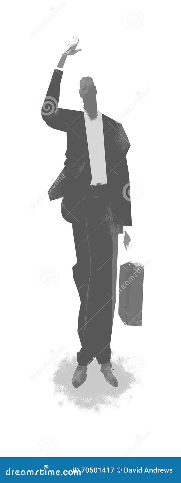 Anonymous Man Waving Illustration Stock Illustration - Illustration of ...