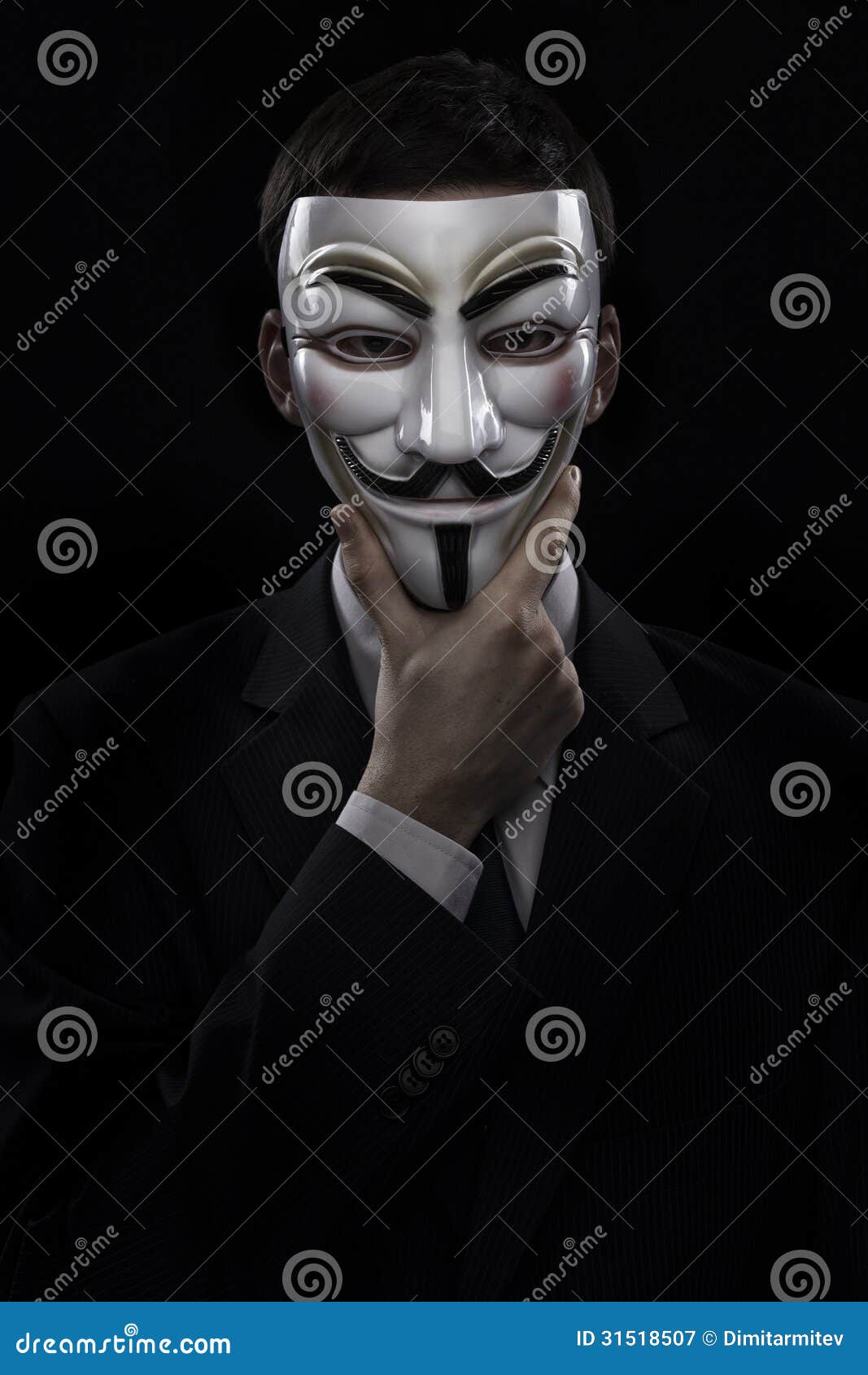 Anonymous Man Wearing a Mask Editorial Photography - Image of ...