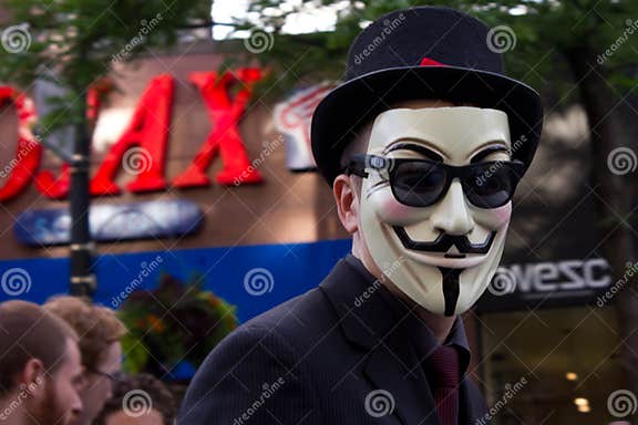 Anonymous mask. editorial stock image. Image of social - 25178469