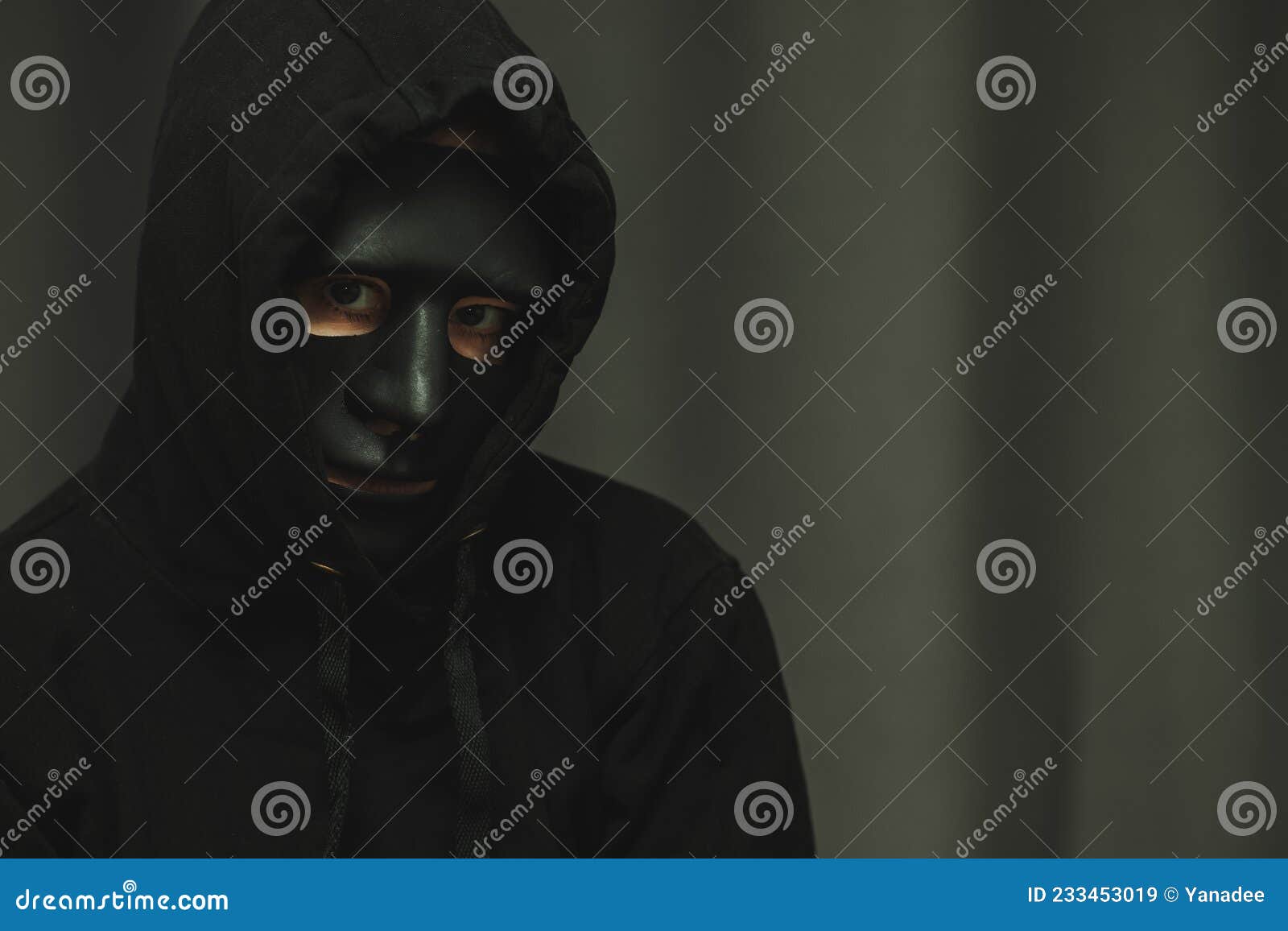 Anonymous in Mask,criminal Thief or Enemy Terrorist Stock Image - Image ...