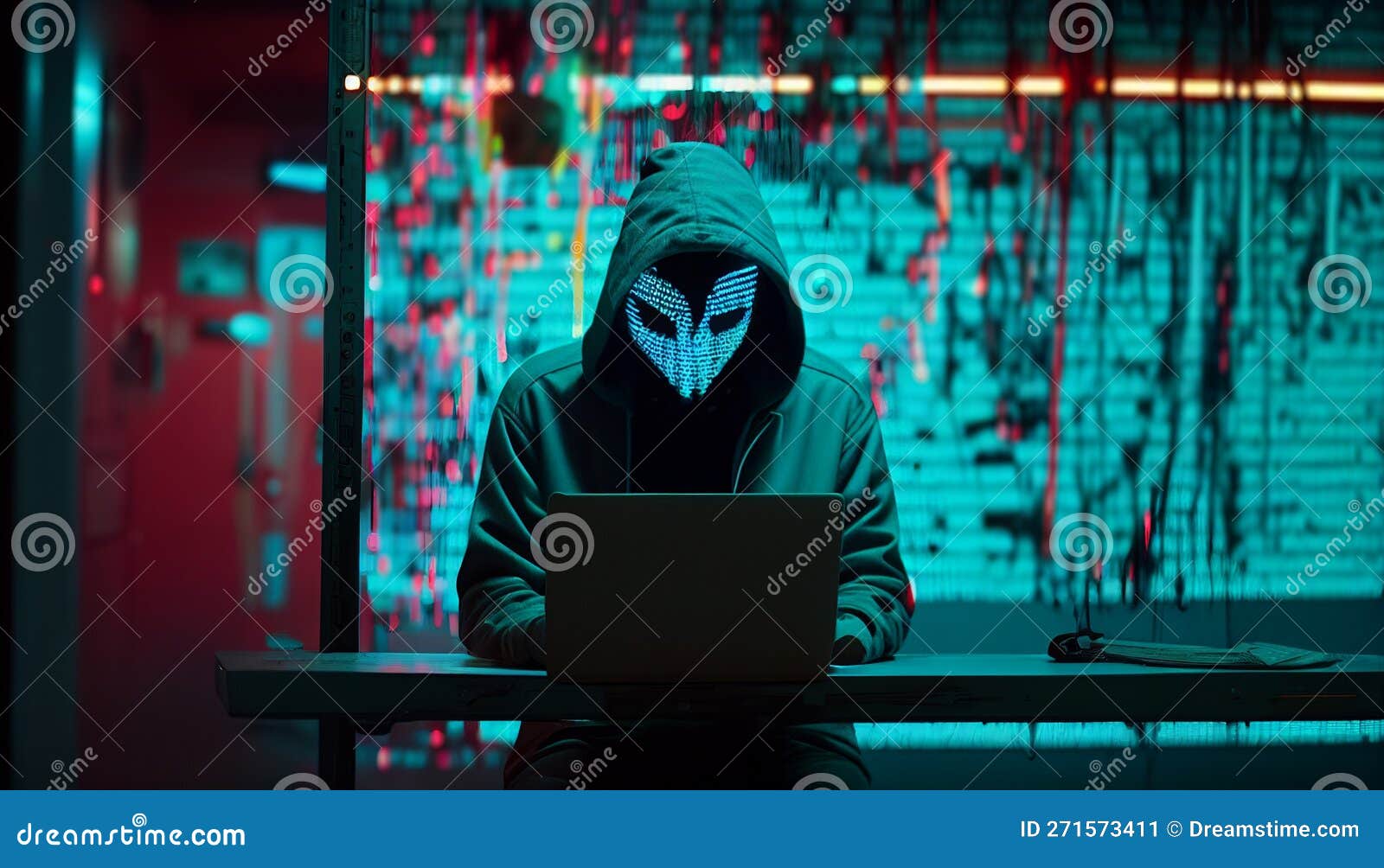 Anonymous Modernized Hacker Concept Of Hacking Cybersecurity