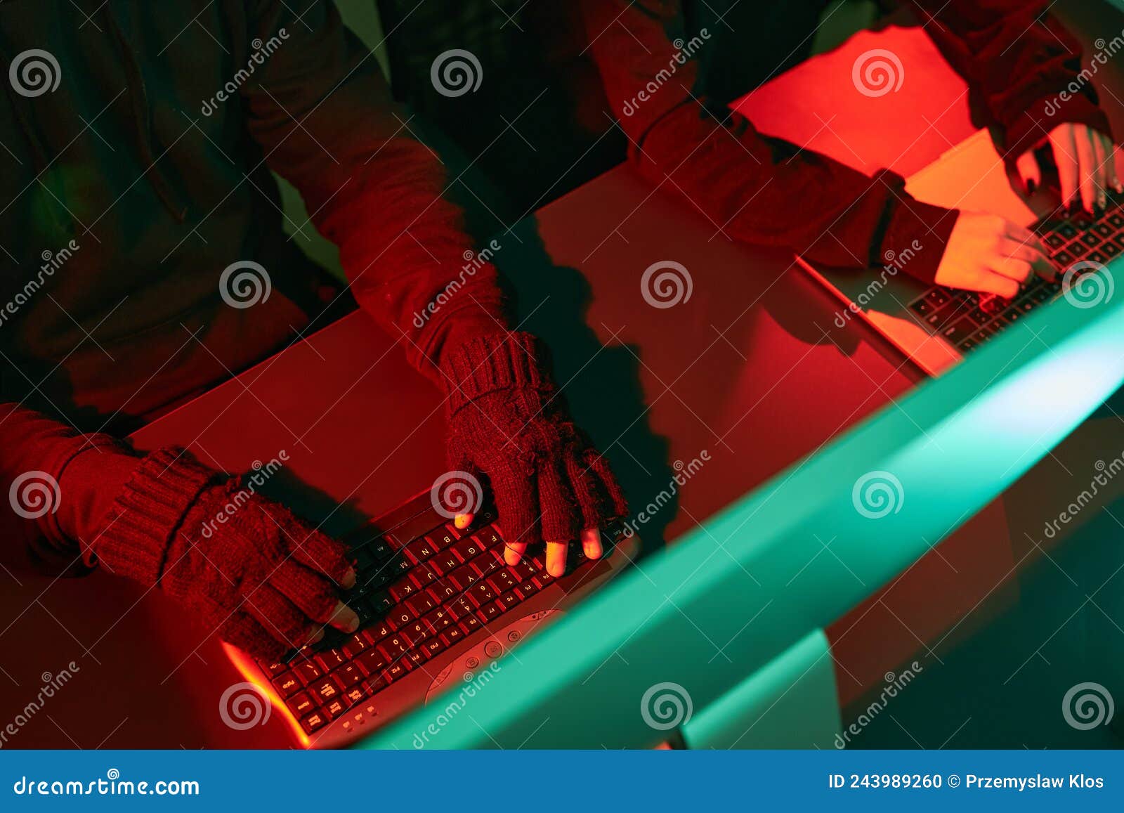 Anonymous People Using Computer And Programming To Break Code Cyber Security Threat Internet