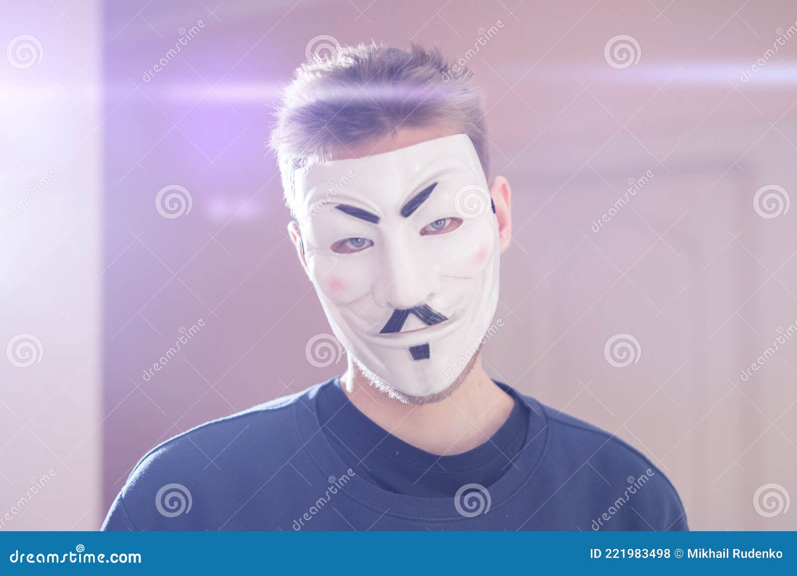 Anonymous Person in the Mask, Protect the Personal Data Information ...