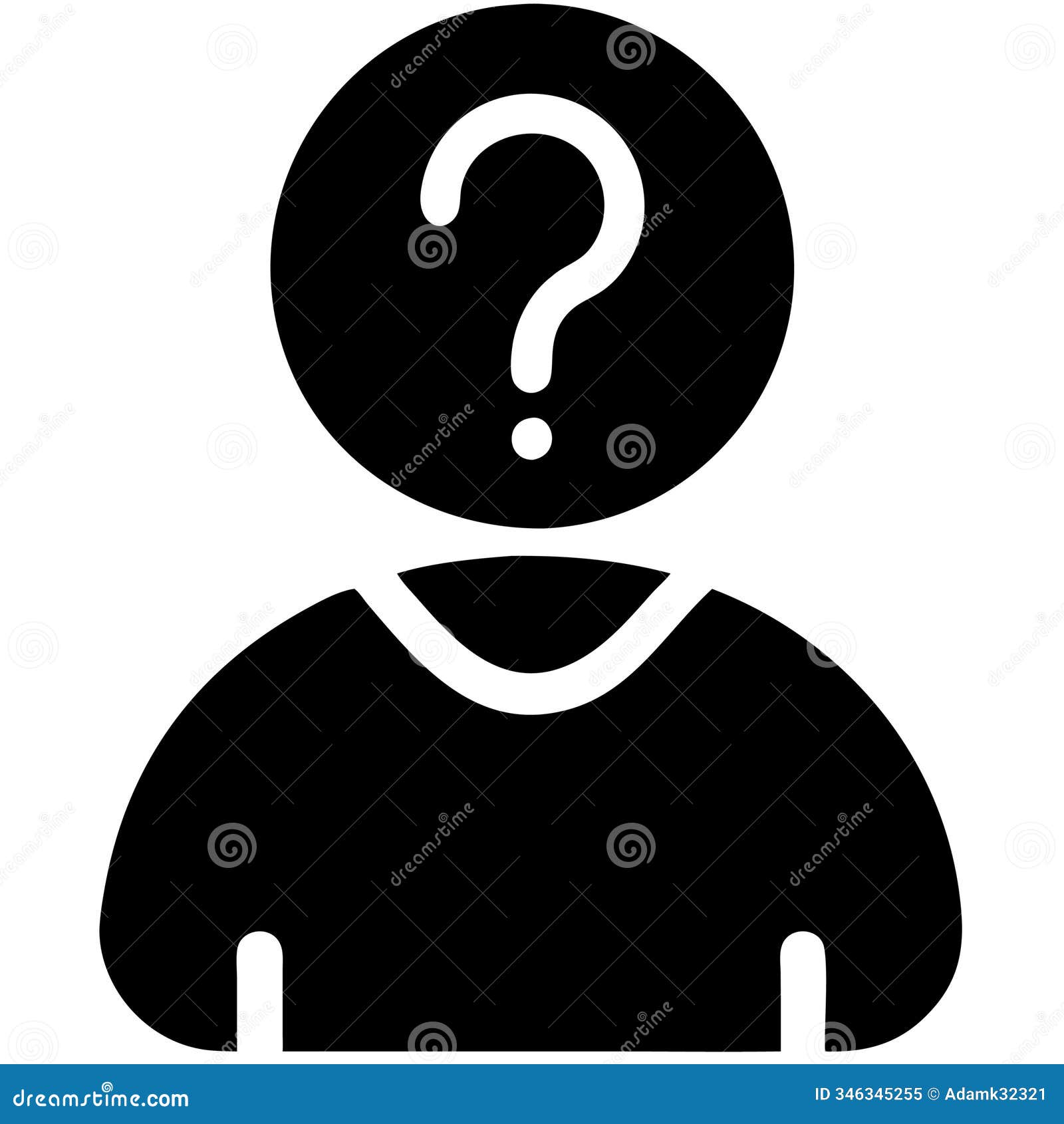 Anonymous Profile with Question Mark for Unidentified User Concepts ...