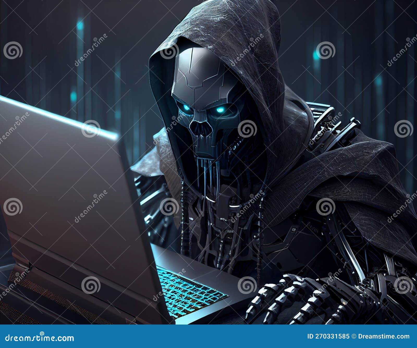 Anonymous Robot Hacker Concept Of Hacking Cybersecurity Cybercrime 9259
