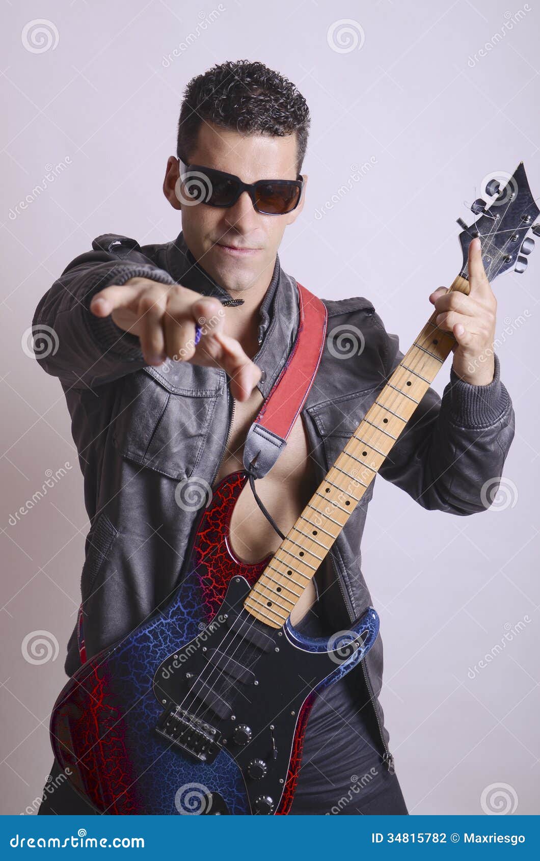 Anonymous rock star stock photo. Image of instrument - 34815782