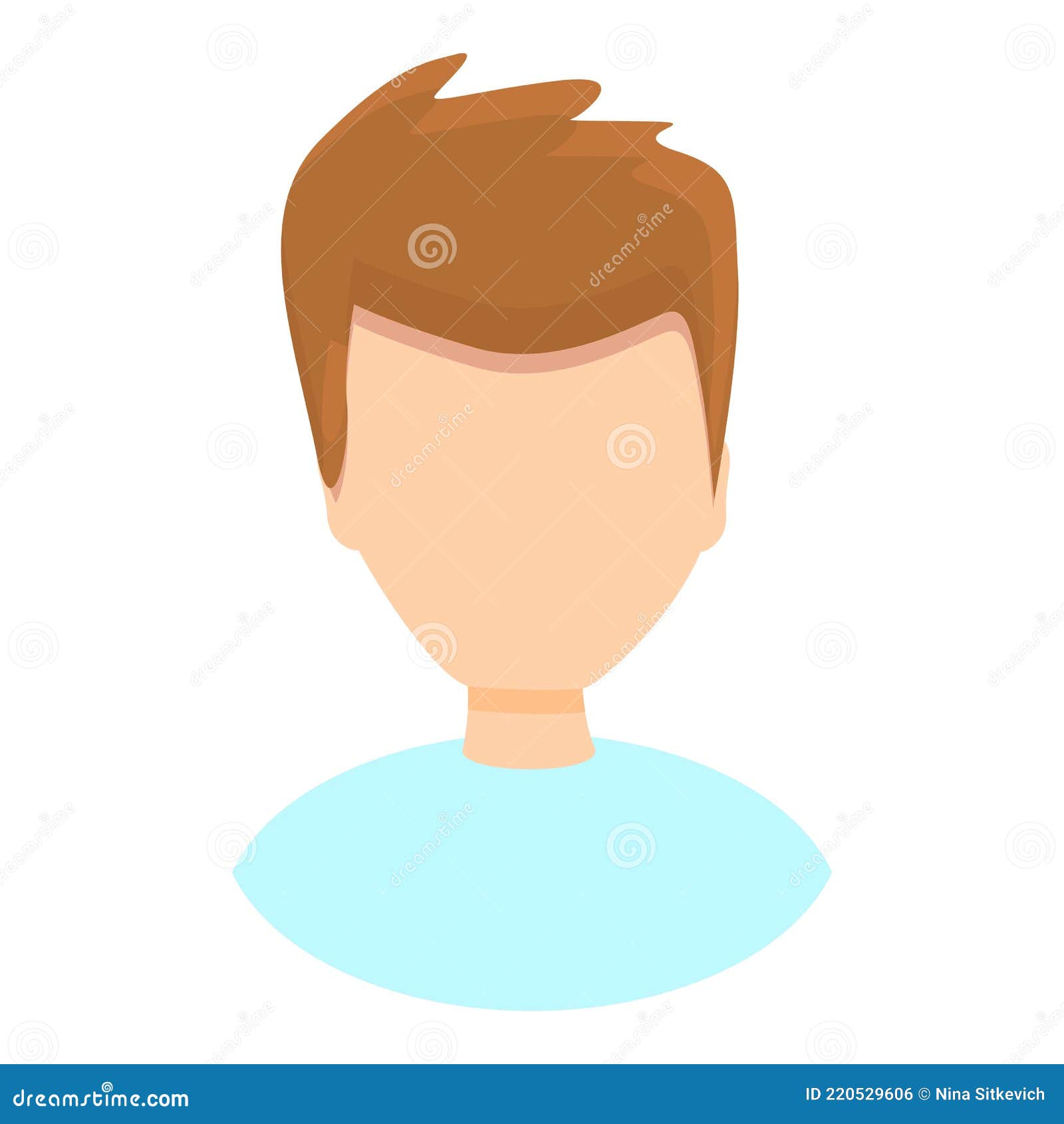 Anonymous Schoolboy Icon, Cartoon Style Stock Vector - Illustration of ...