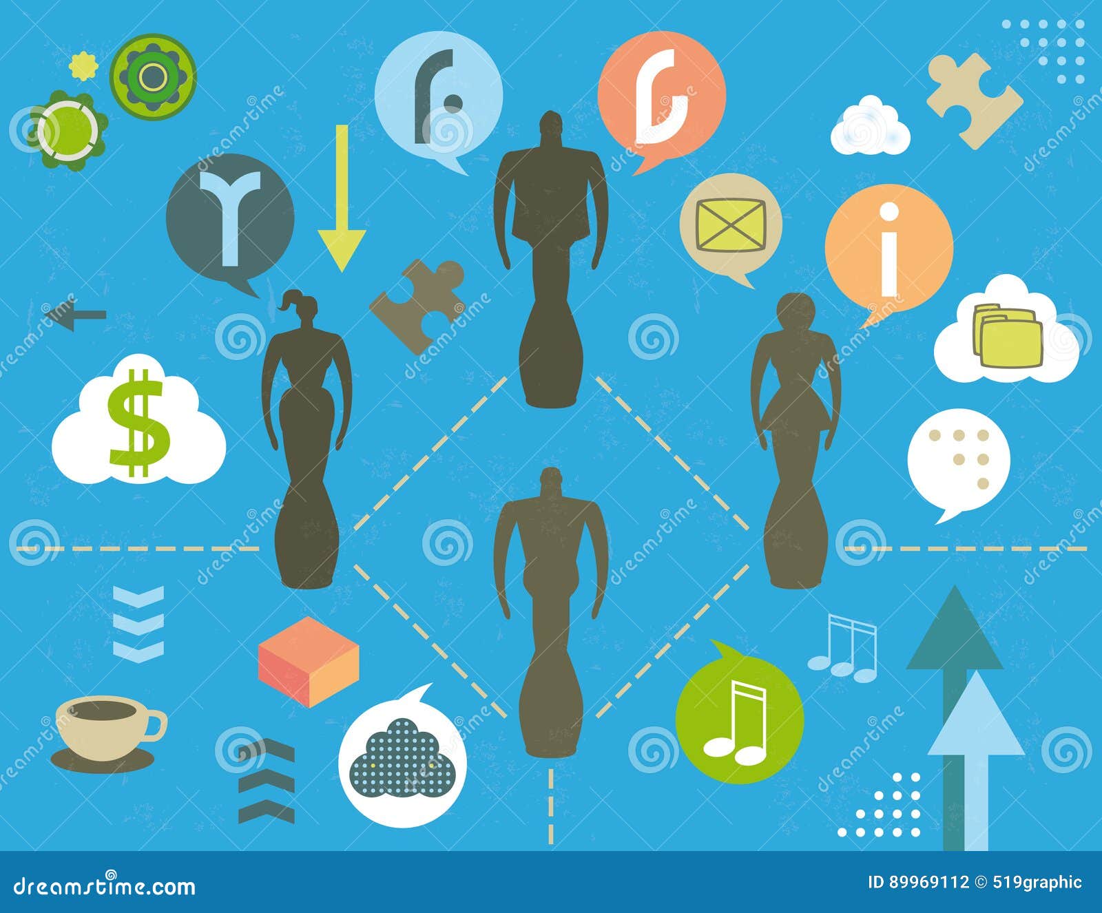 Anonymous social media stock vector. Illustration of communication ...