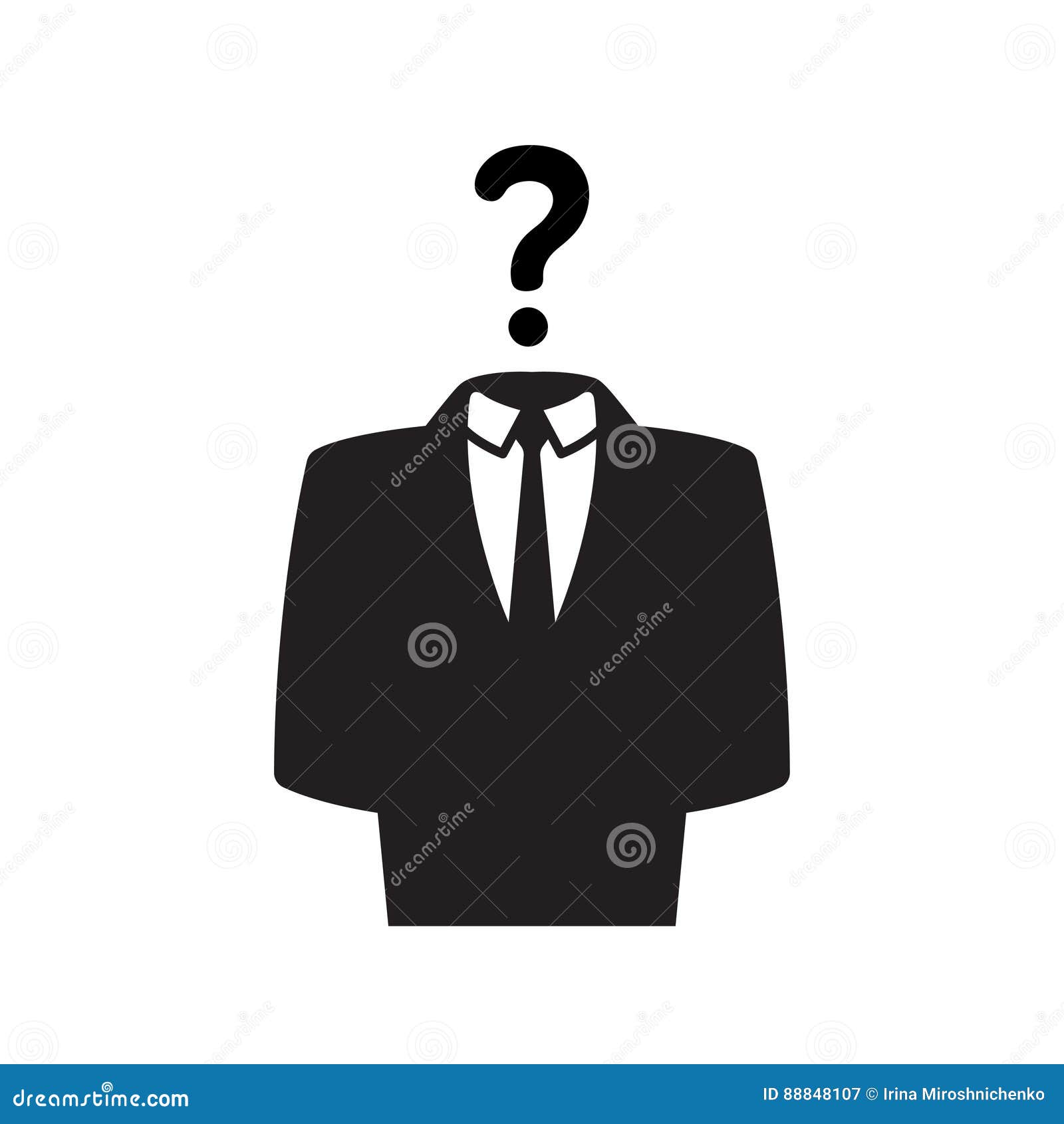 Anonymous User Icon stock vector. Illustration of isolated - 88848107