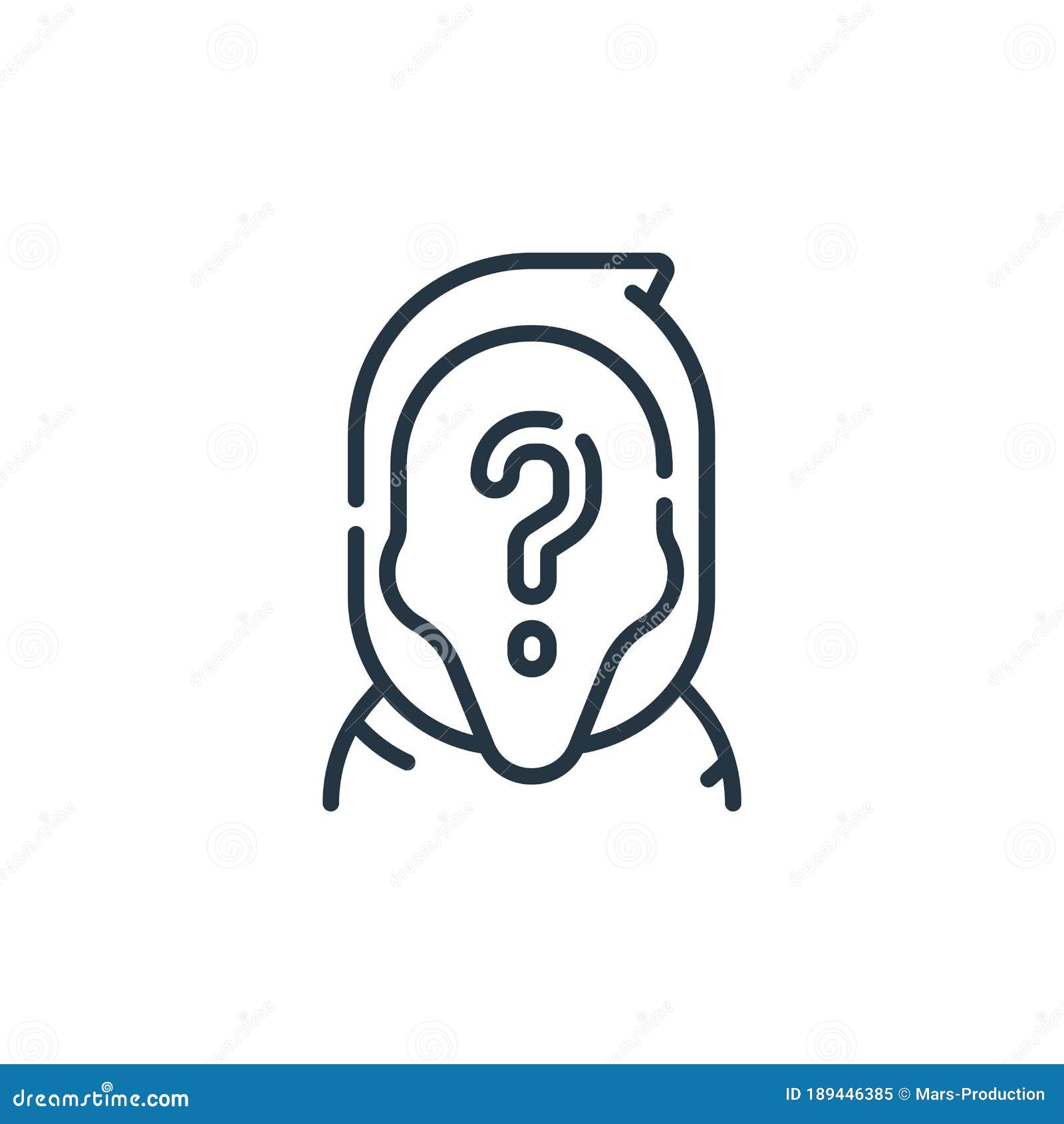 Anonymous Vector Icon. Incognito Sign. Privacy Concept. Human Head With ...
