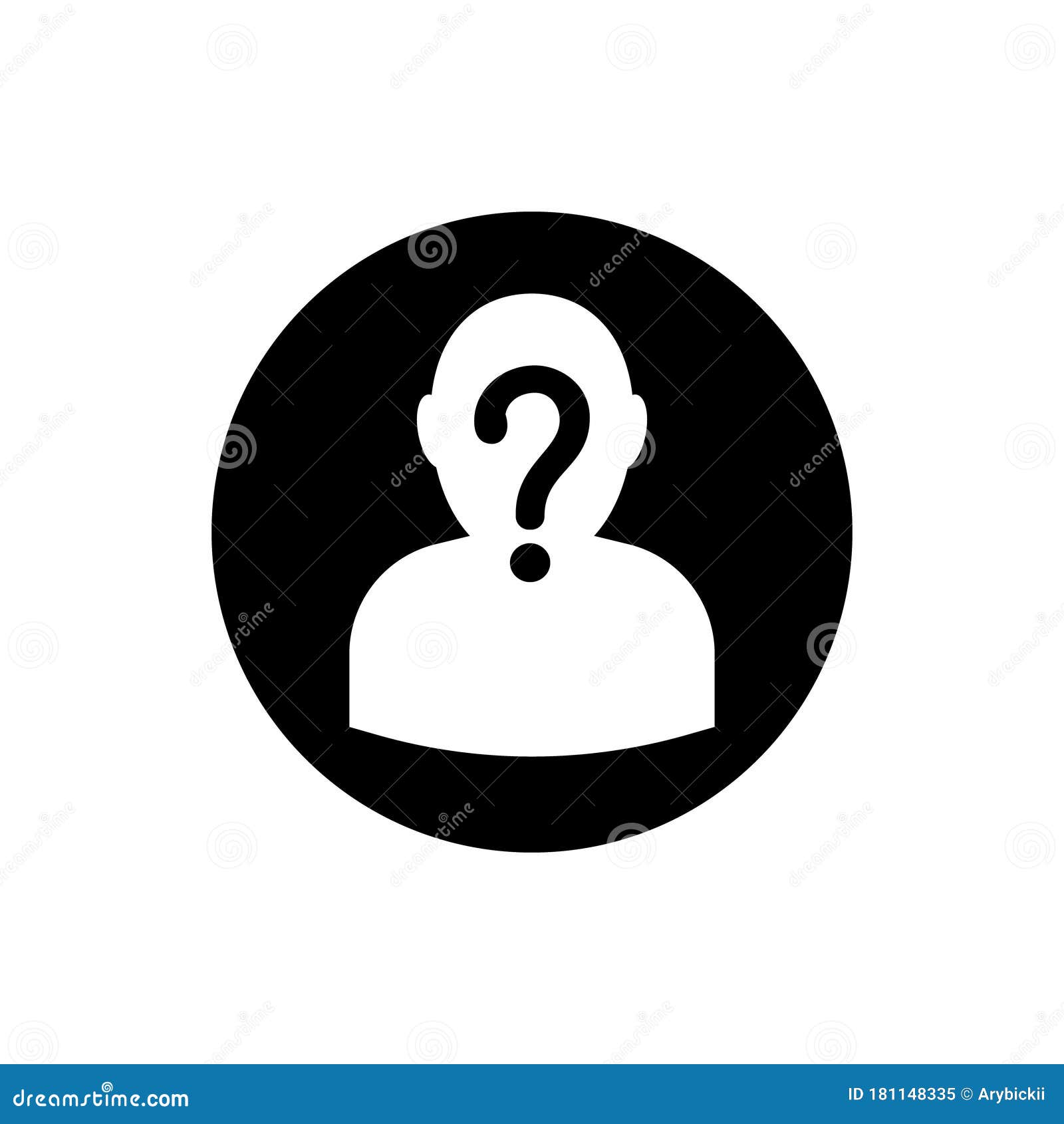 Anonymous Vector Pictograph. Vector Stock Vector - Illustration of ...