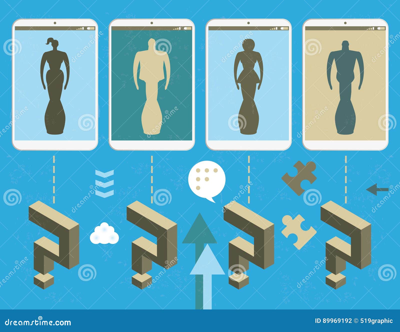 Anonymous virtual identity stock vector. Illustration of mobile - 89969192