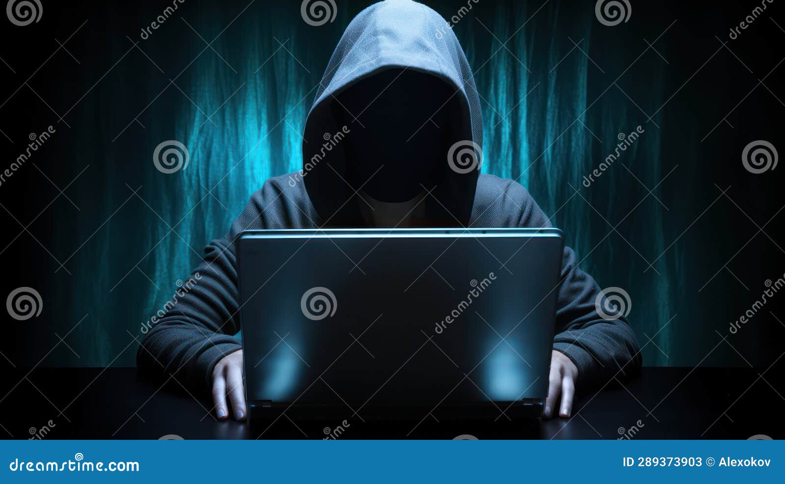 Anonymous Woman Typing on Laptop Keyboard AI Generated Stock ...
