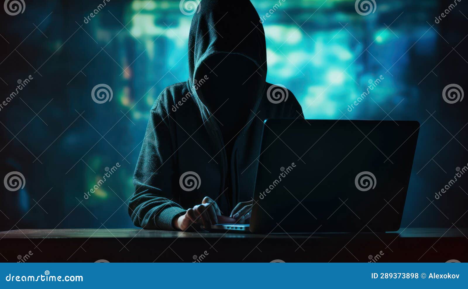 Anonymous Woman Typing on Laptop - Work from Home AI Generated Stock ...