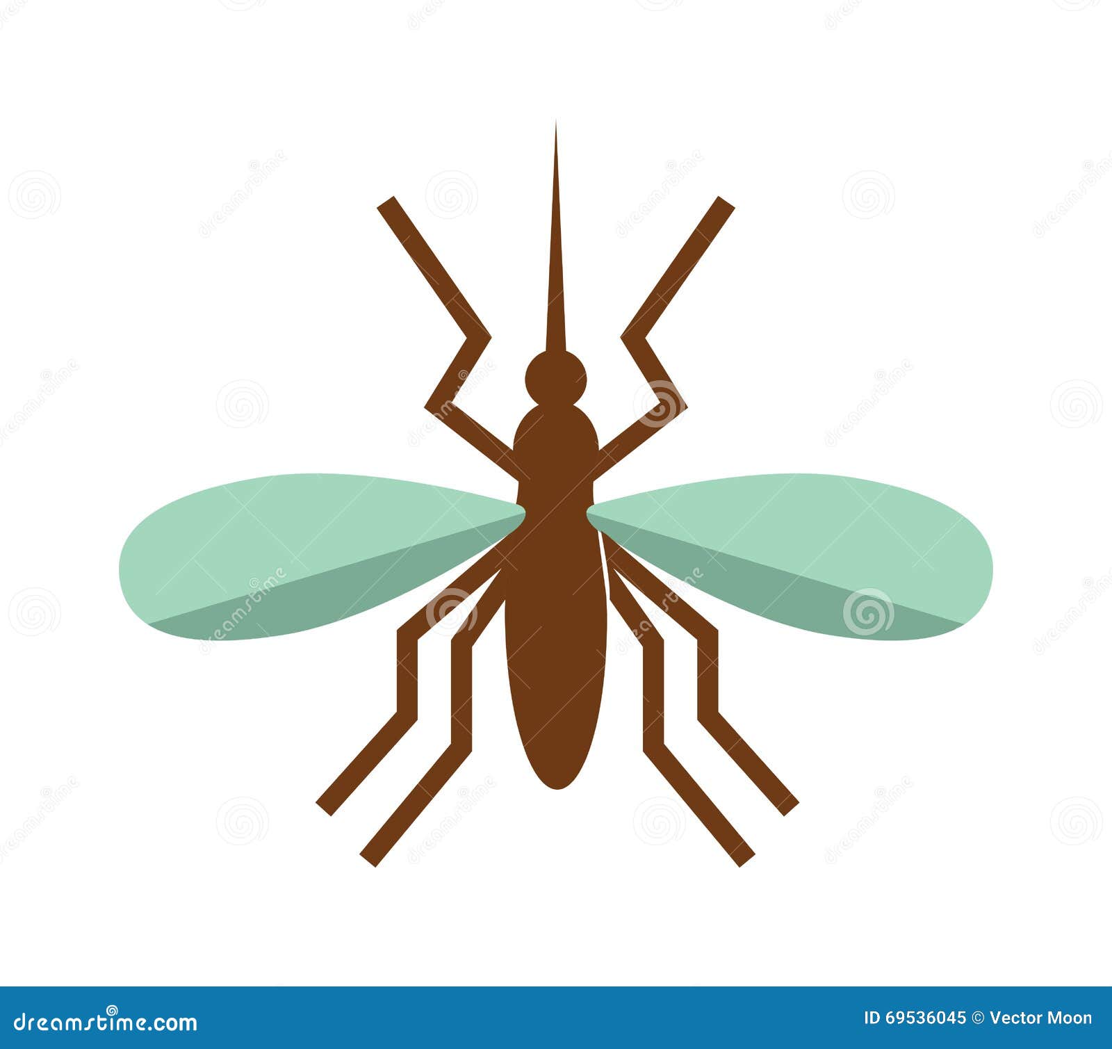 Anopheles Mosquito Vector Illustration Stock Vector - Illustration of ...