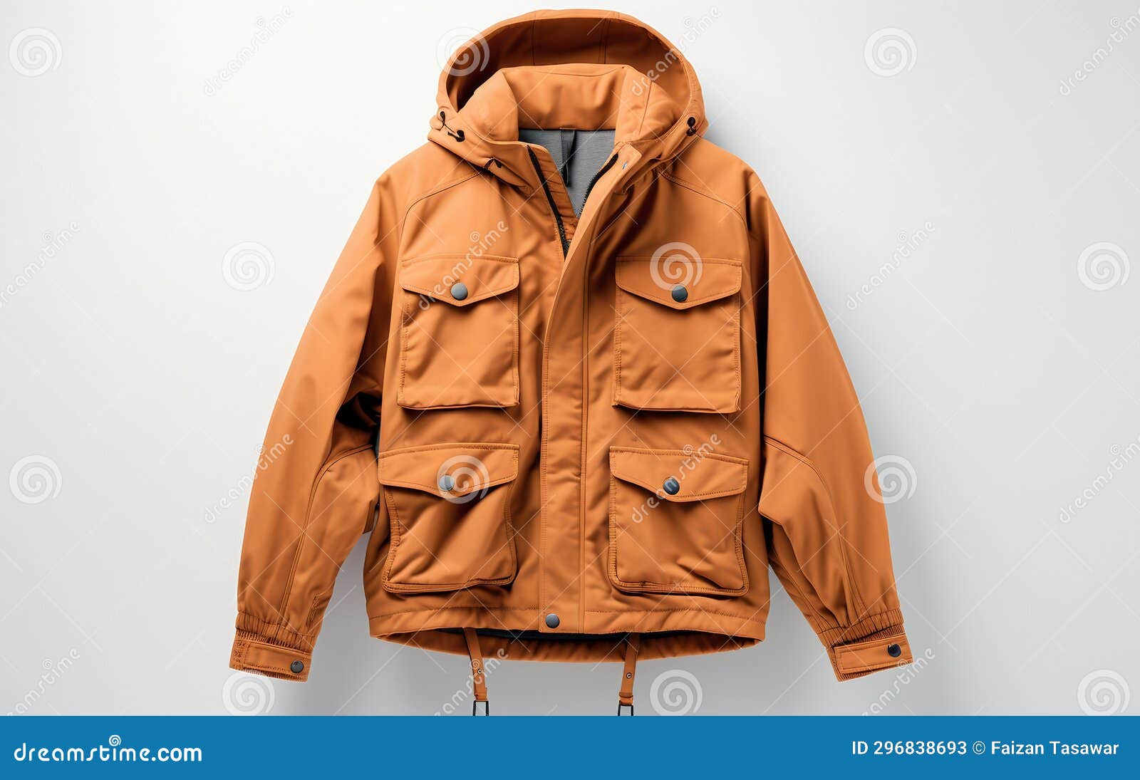 Anorak Jacket. Vector Technical Sketch. Mockup Template | CartoonDealer ...