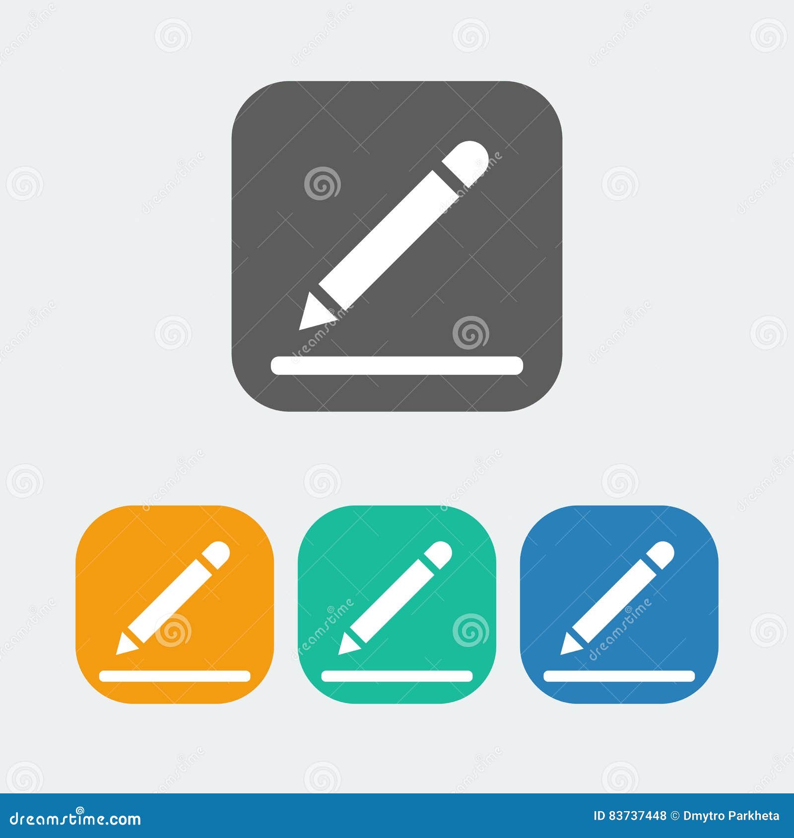 Anote o ícone ilustração do vetor. Ilustração de correio - 83737448