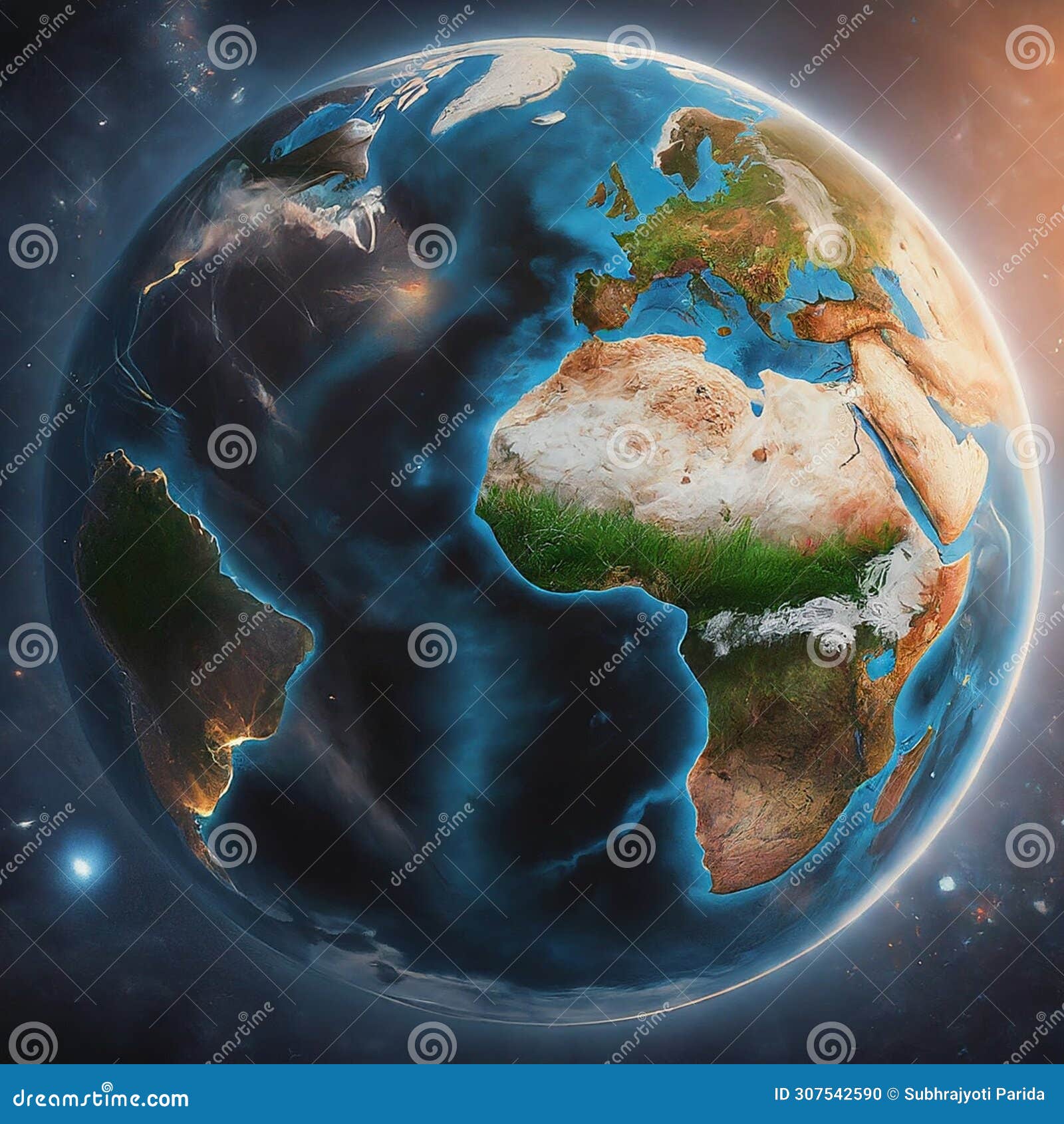 Another AI Generated Realistic Image of the Blue Planet Called Earth ...