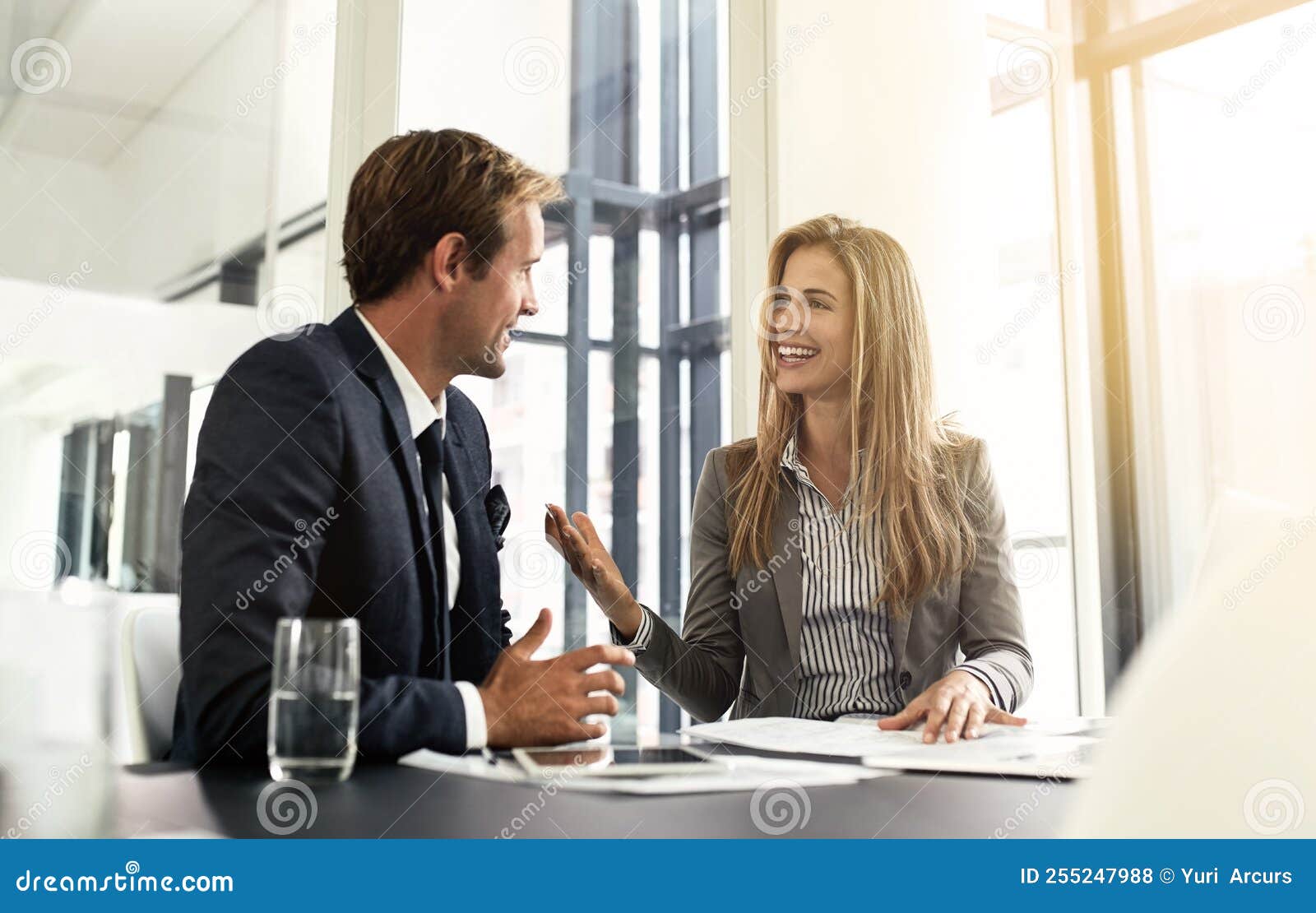 Another Great Day in the Office. a Two Executives Working Together in ...