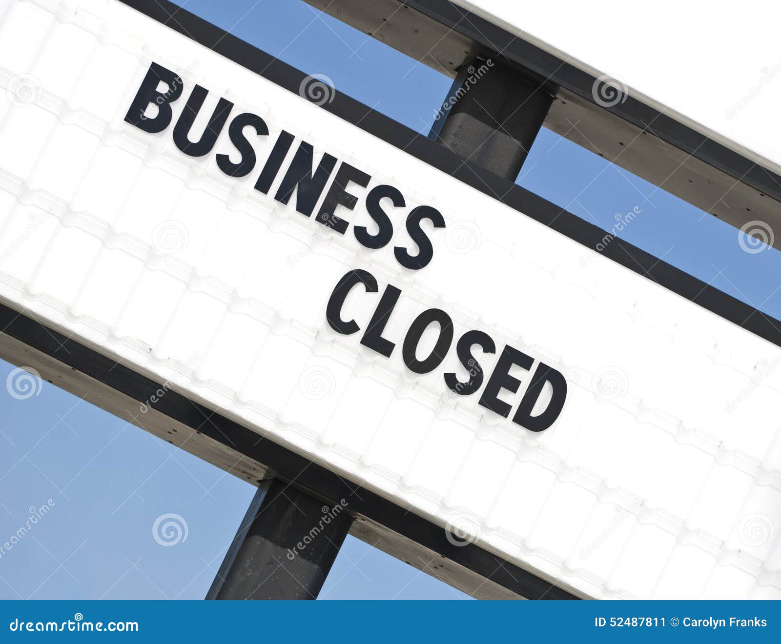 Another Out of Business Sign 2 Stock Image - Image of outdoors ...