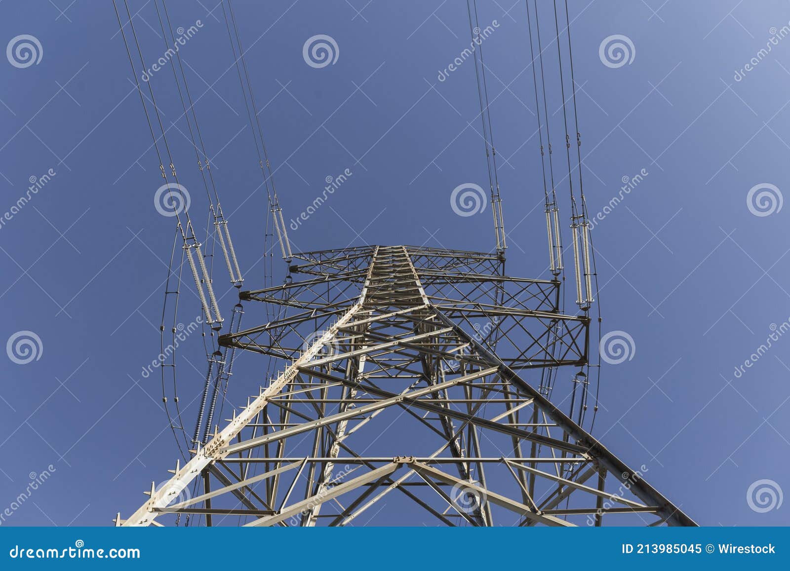 Another Perspective of an Electric Tower Stock Image - Image of post ...