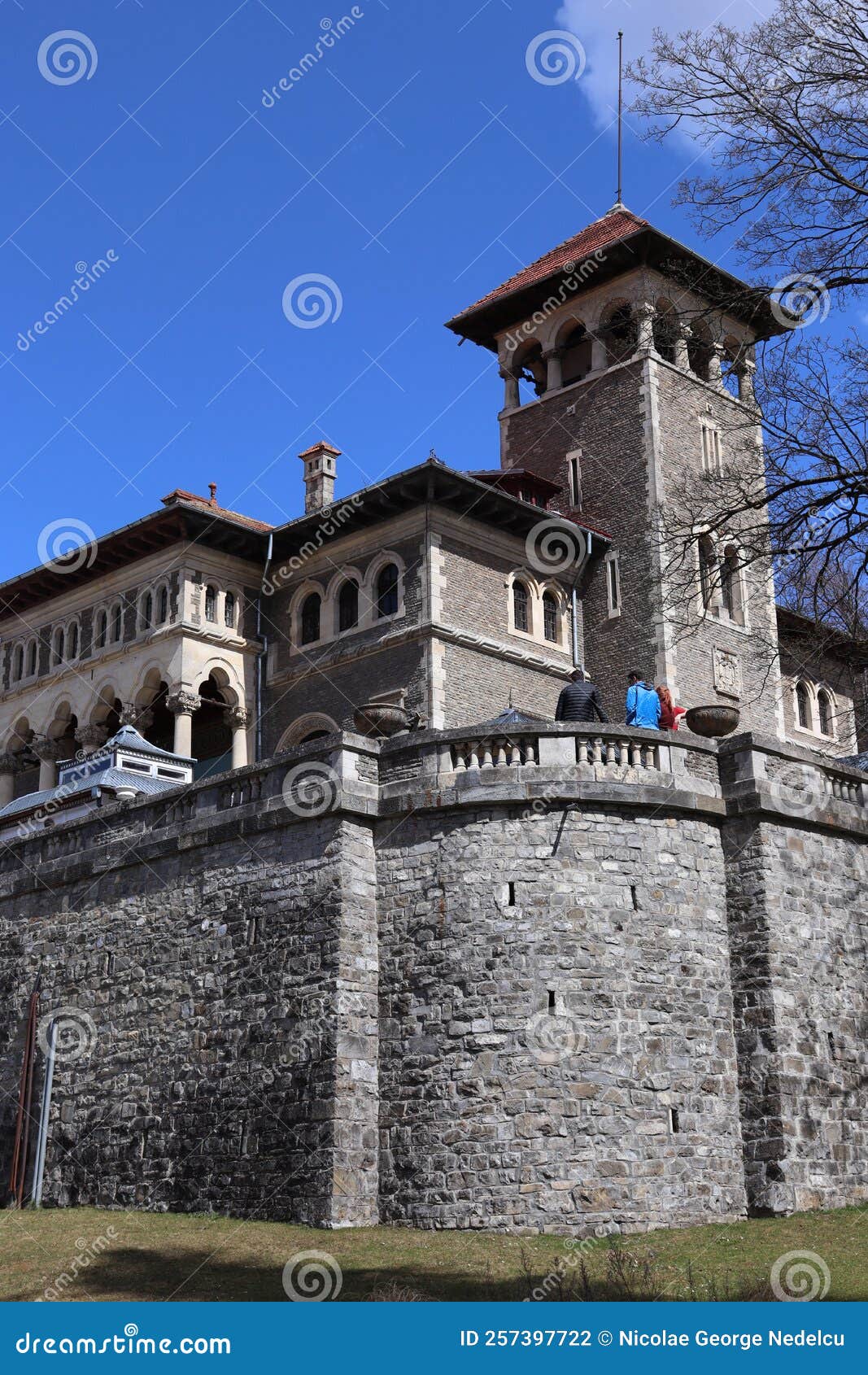 Another Perspective that Shows a Section of the Cantacuzino Castle in ...