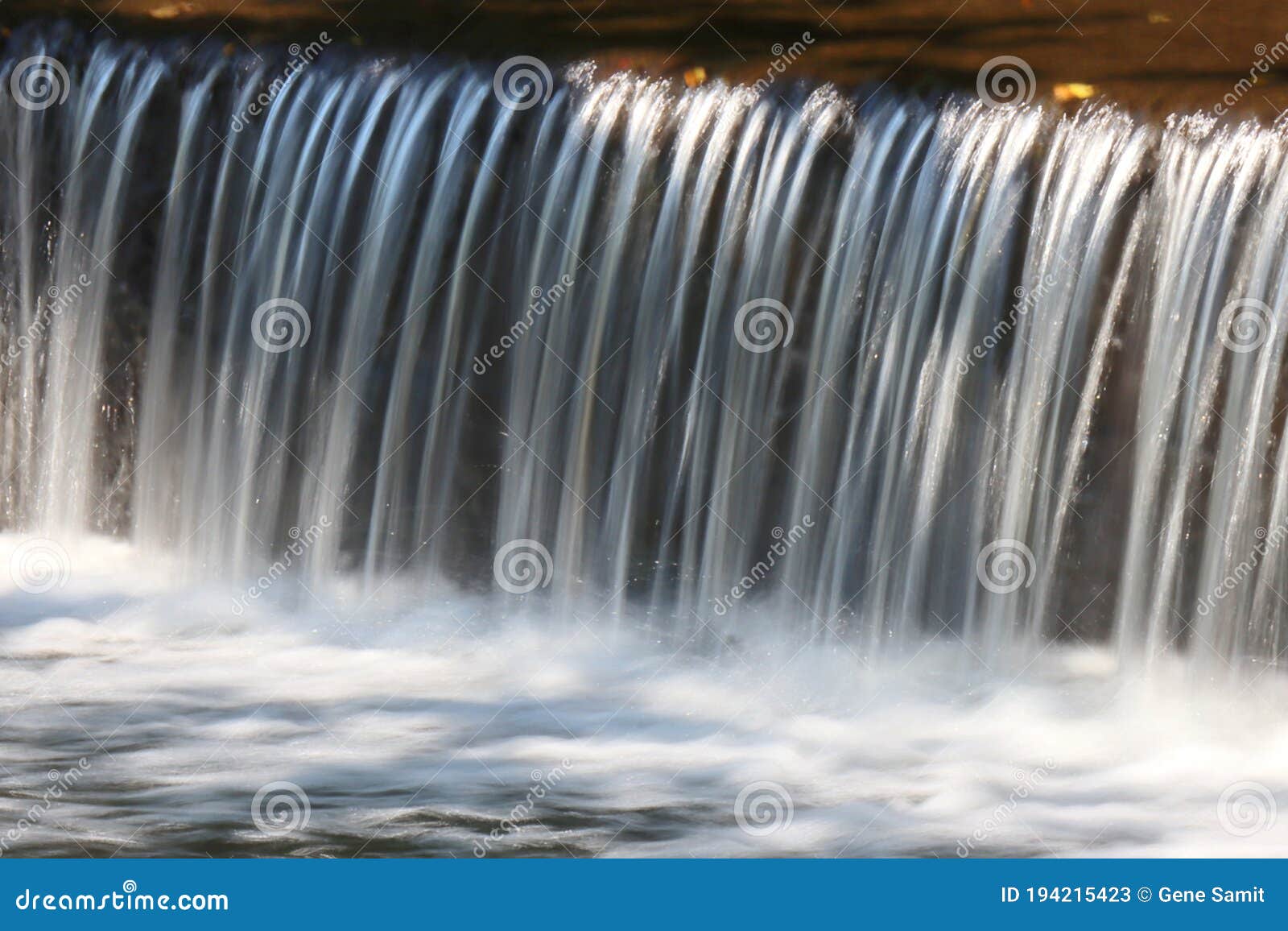 The Water is Moving Very Quickly at the Waterfall. Stock Image - Image ...