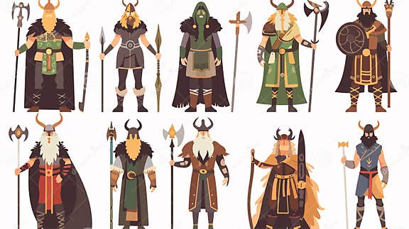 Another Set of Norse Gods and Goddesses, Showcasing Figures from ... Another Set of Norse Gods and Goddesses, Showcasing Figures from ...