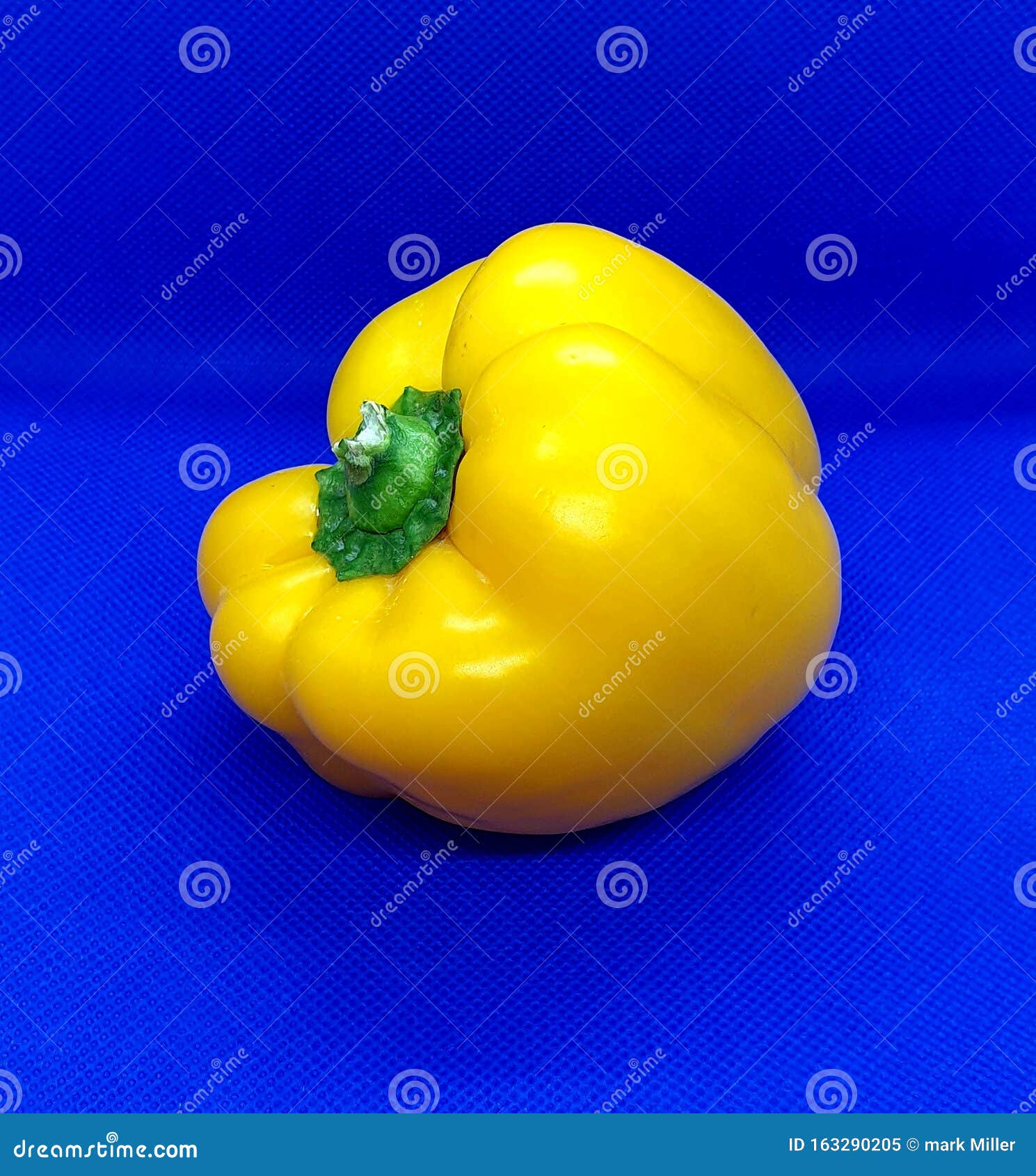 Another Single Fresh Yellow Pepper Stock Image - Image of single ...