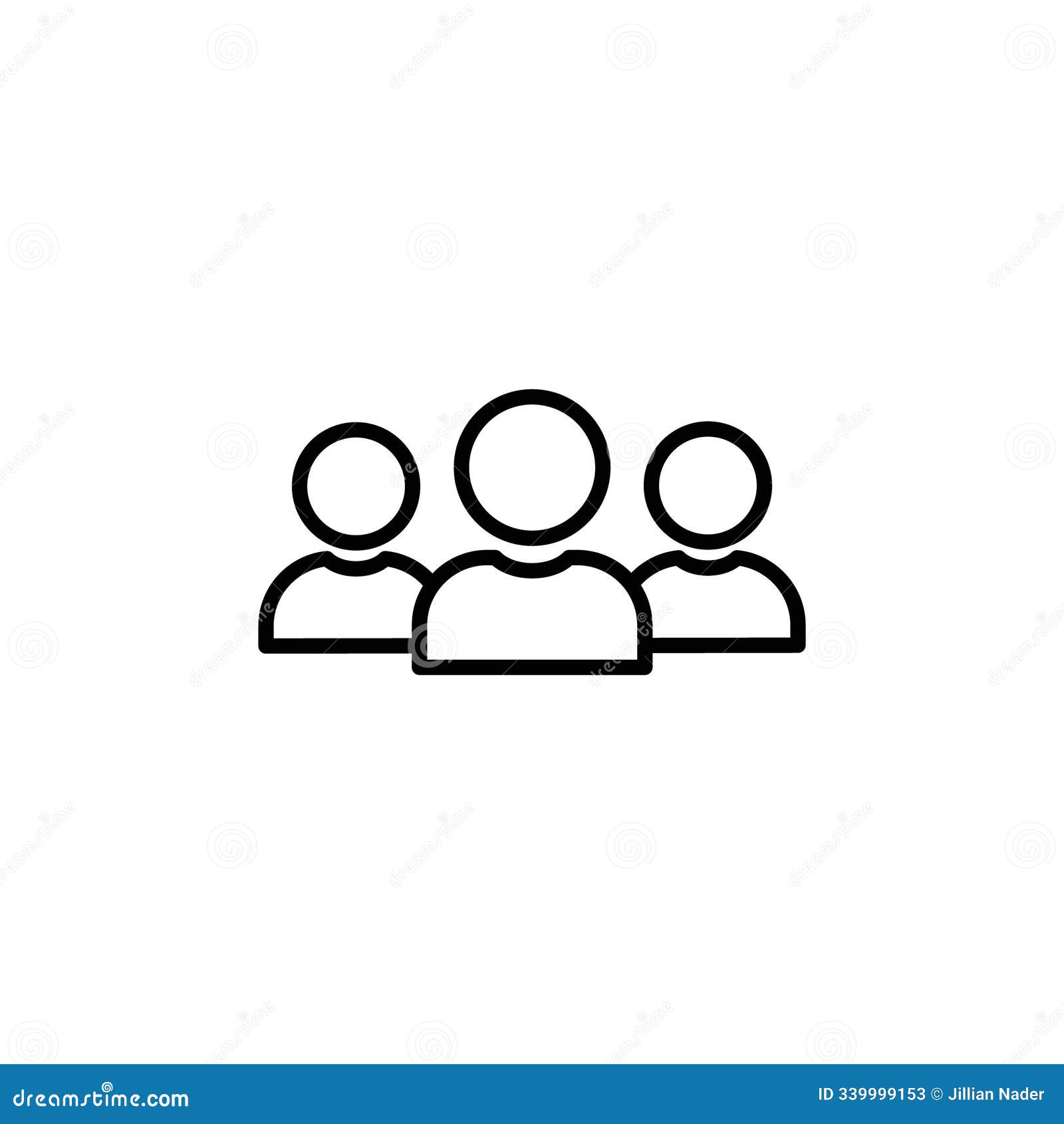 Another Variation of a Group of People Icon, Ideal for Illustrating ...
