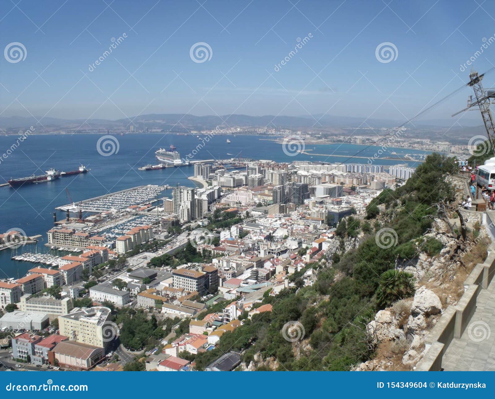 Another View from the Rock - Gibraltar Stock Photo - Image of rock ...