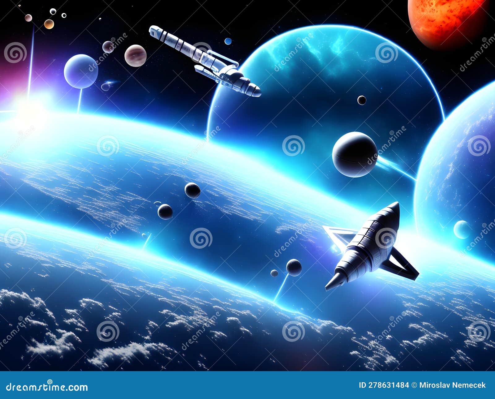 Another World Dimension, Generative AI Illustration Stock Illustration ...