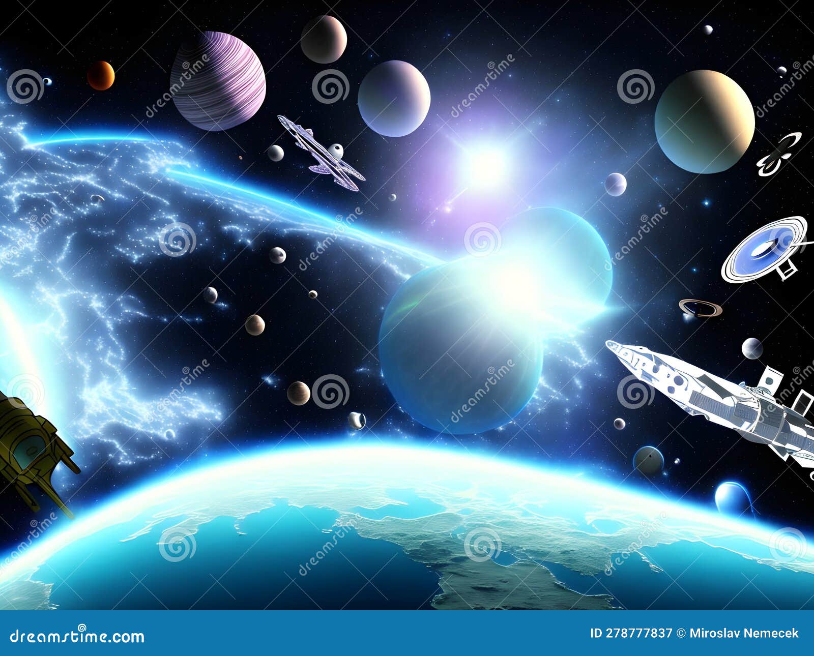 Another World Dimension, Generative AI Illustration Stock Illustration ...